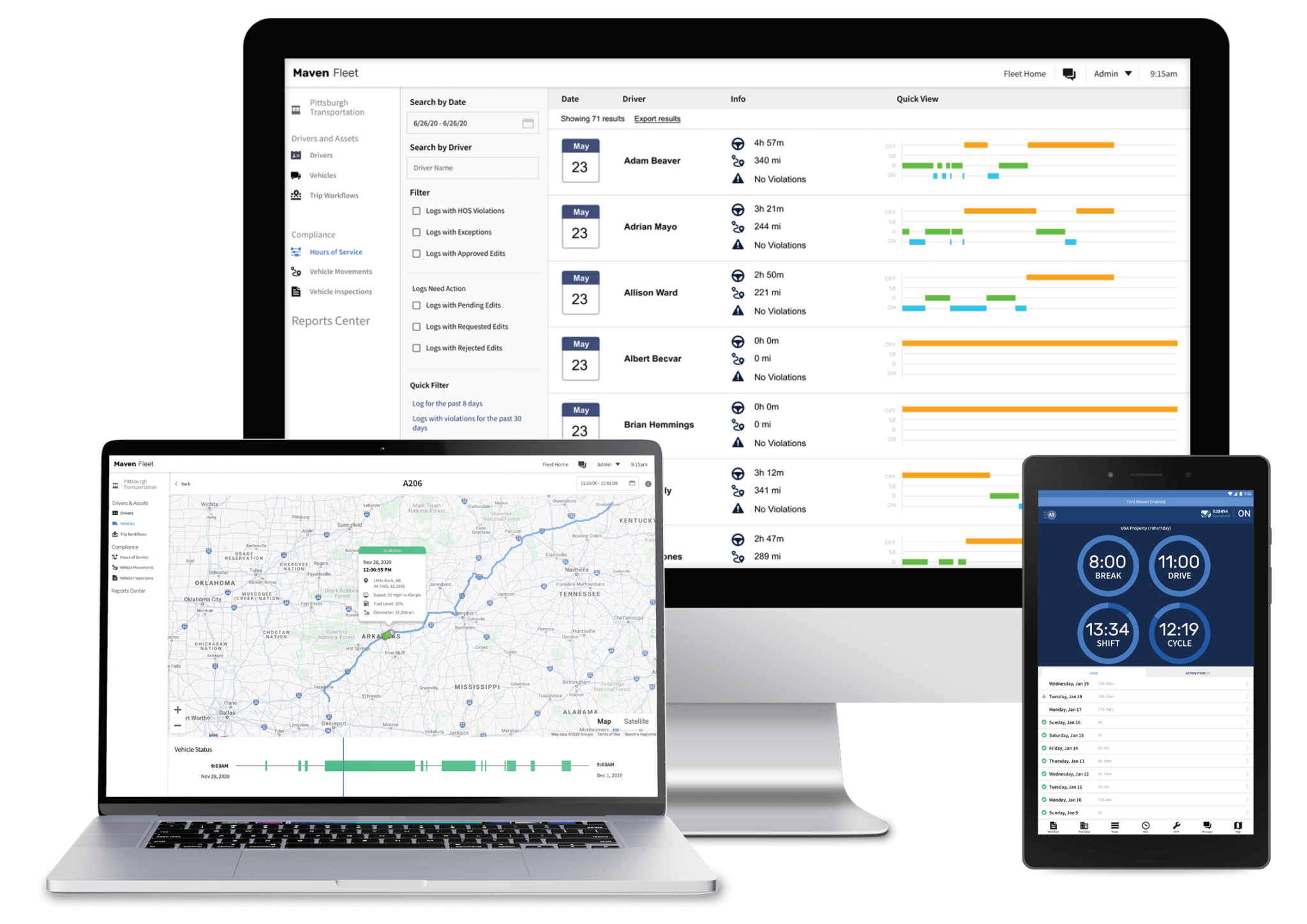 Trucking Fleet Management - Fleet Management Software - Maven